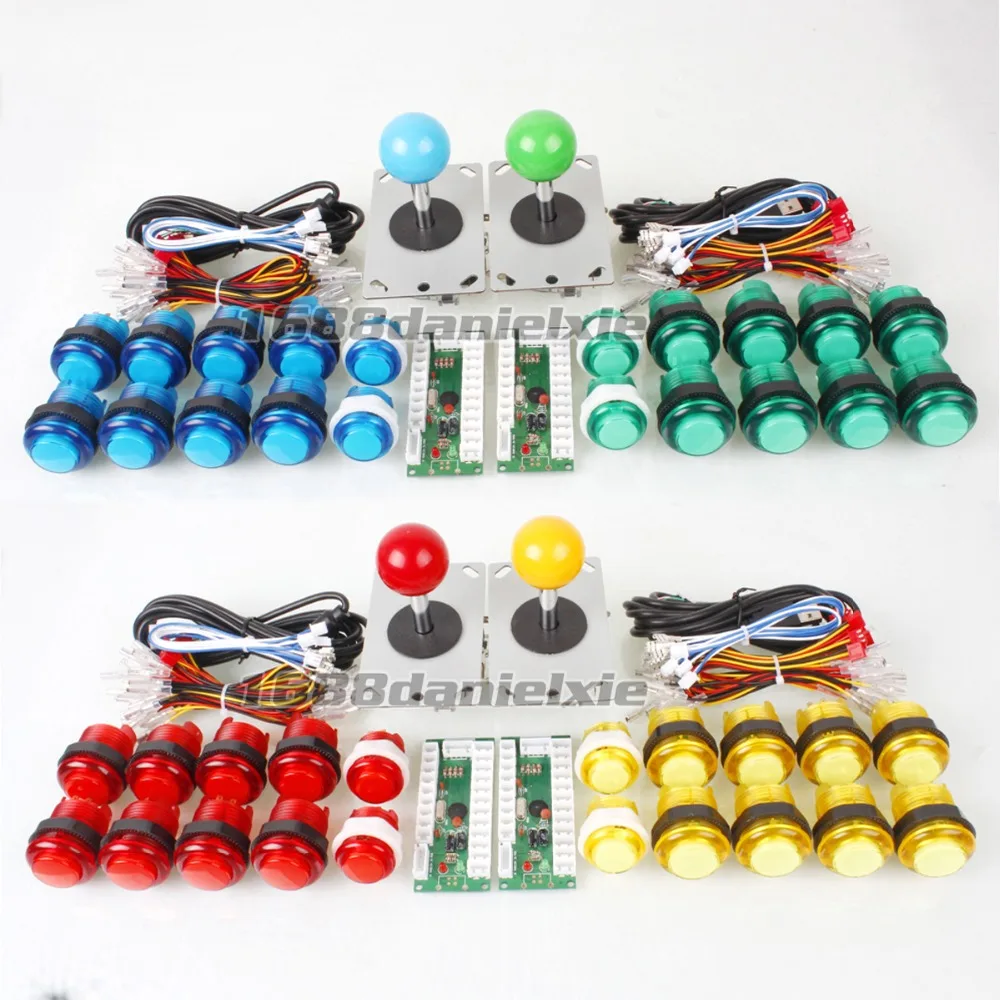 4 player arcade control panel kit - colormery