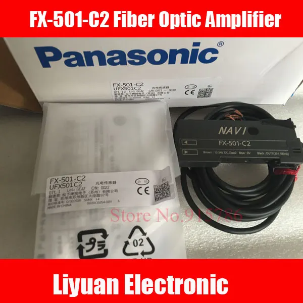 1pcs FX-501-C2 Cable Type Fiber Optic Sensor FX-501-C2 Fiber Optic ...