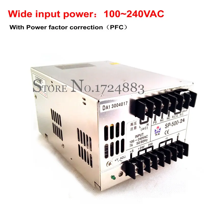 FreeShipping wide input power supply 100~240VAC 7A OutPut 24VDC 20A ...