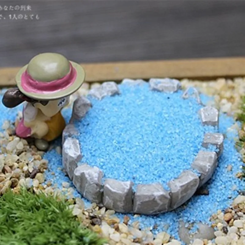 Tanduzi 2PCS Miniature Pool Resin Micro Landscaping Decoration Sand ...