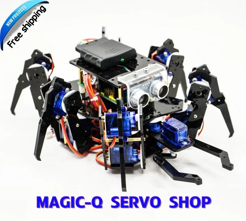 hexapod bionic robot/spider/ full set of six legged robot experiment ...