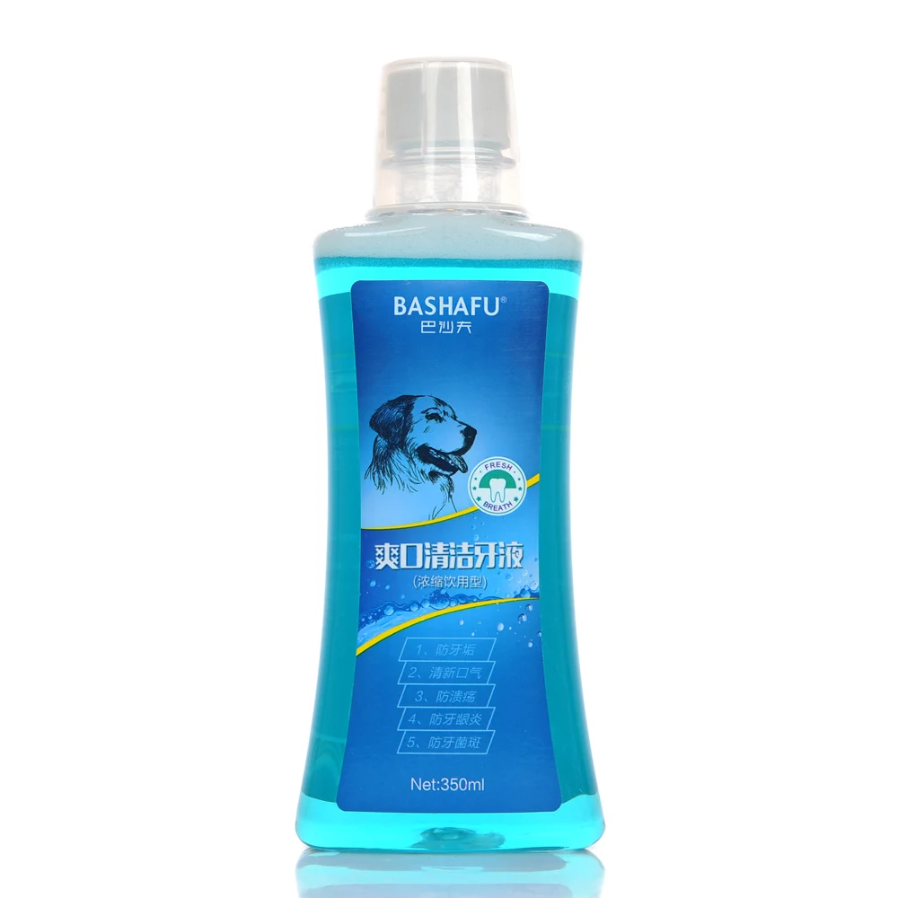 Basha Fu refreshing mouthwash clean the teeth was the dog bad breath ...