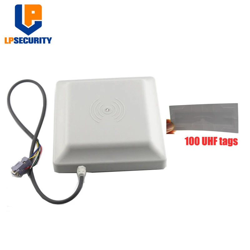 Lpsecurity Integrative Uhf Rfid Card Reader 6m Long Range 8dbi Antenna Rs232/rs485/wg26 100 ...