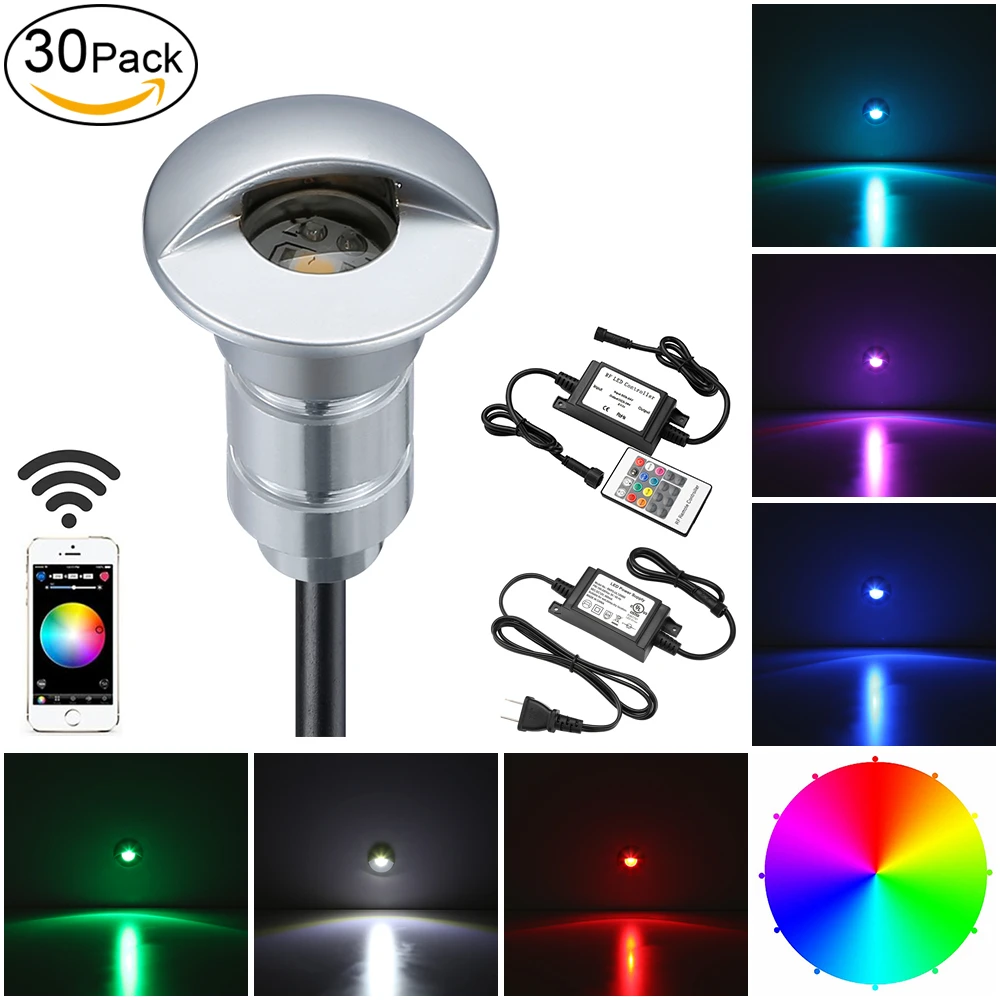 30X WIFI App Control Smart Home 26mm Half Moon 12V RGB Corridor Yard ...