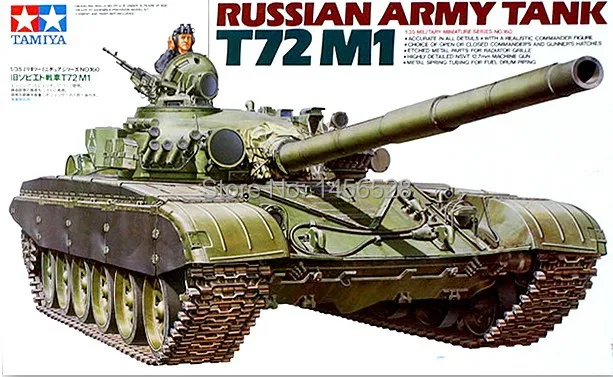 TAMIYA scale model plastic model 1/35 35160 RUSSIAN ARMY TANK T72 M1 ...