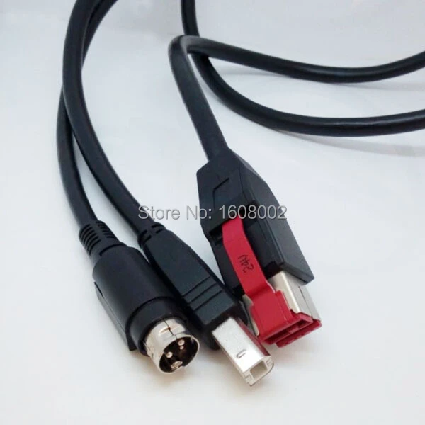 High Quality 1meter 24v Powered Usb Cable For Pos Printer - Data Cables ...