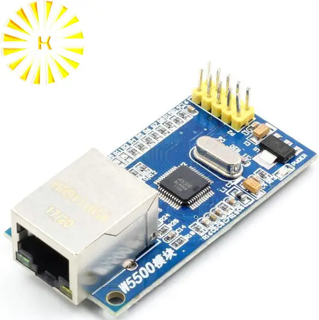 Arduino Tcpip 51stm32 Spi 인터페이스 용 Arduino W5500 이더넷 네트워크 모듈 용 33v 5v Io Mcu반도체 집적회로