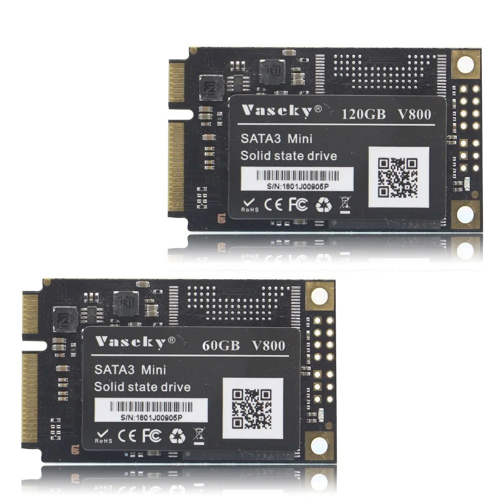 Vaseky 60GB 120GB mSATA SSD Hard Drive for PC Desktop Laptop SSD Hard ...