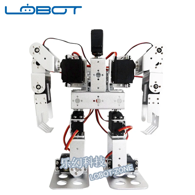 11DOF Humanoid Robot Action Figure Biped 2 Legged Remote Control Stand ...