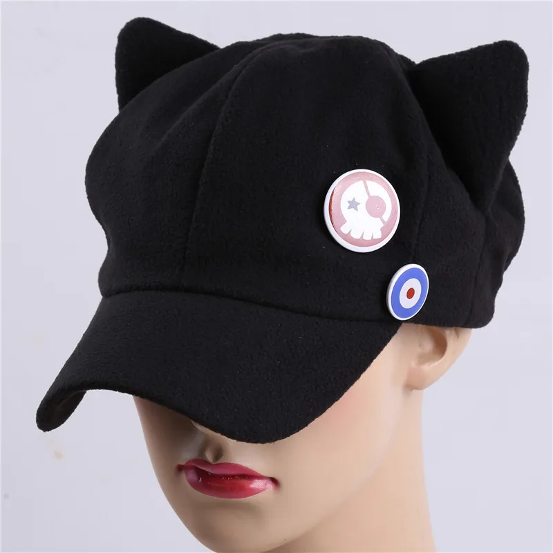 Men Women Unisex Cartoon Anime Cosplay Hats Cute Cat Ears Baseball Hats ...