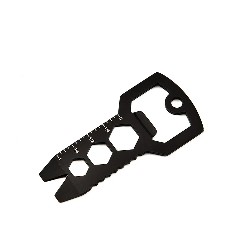 Multifunctional EDC tool card with nail opener bottle opener key holder ...