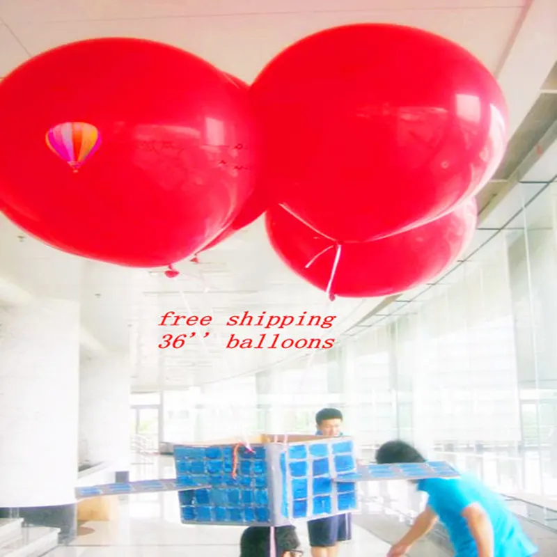 10pcs Jumbo Extra large 36" Giant Red Latex Balloons Air Balloon ...