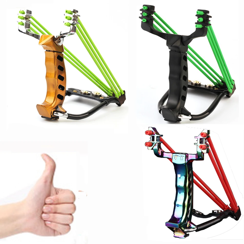 2 Rubber Bands Folding Wrist Slingshot Catapult Outdoor Games Powerful ...