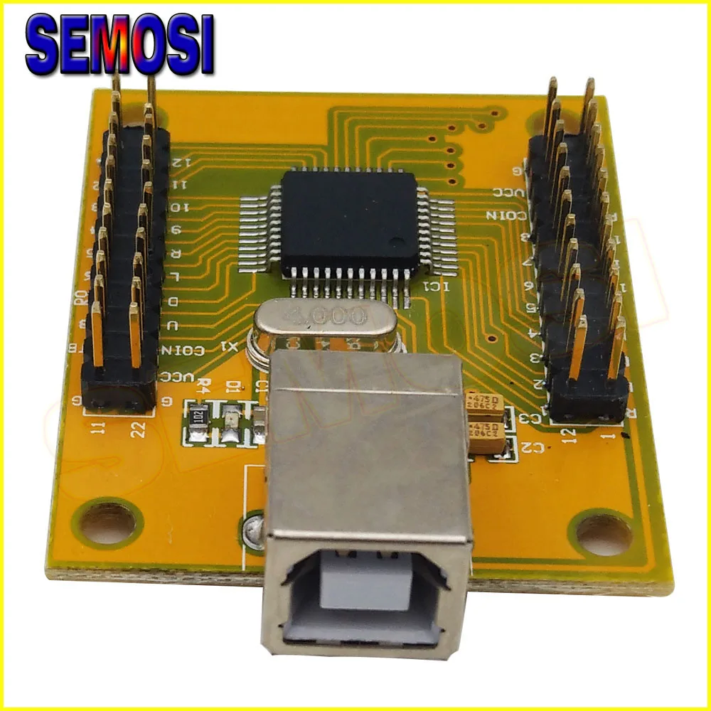 USB Interface Arcade Game Controller PCB with Cables for Raspberry Pi 3 ...