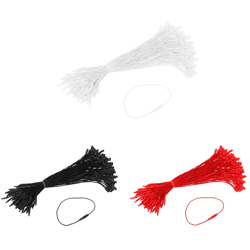 100x Hang Tag String Snap Lock Pin Loop Fastener Hook Tie - Jewelry ...