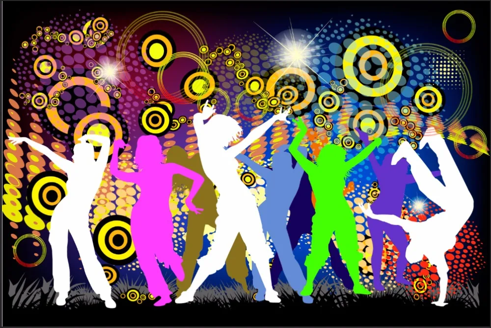 7x5FT-Club-Hip-Hop-Dance-Music-Speakers-Custom-Photo-Background-Studio ...