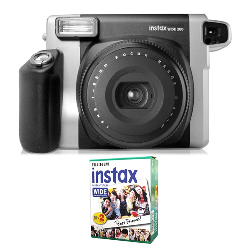 Fujifilm Instax WIDE 300 Instant Camera + Fuji Wide White Edge 20 Film ...