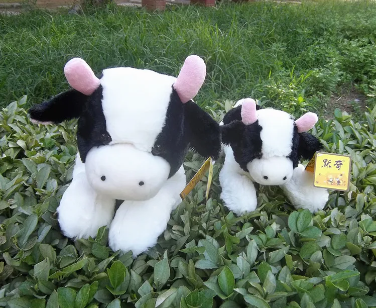 Lovely Prone Cow Plush Toy Soft Dairy Cow Doll Birthday Gift B4882 ...