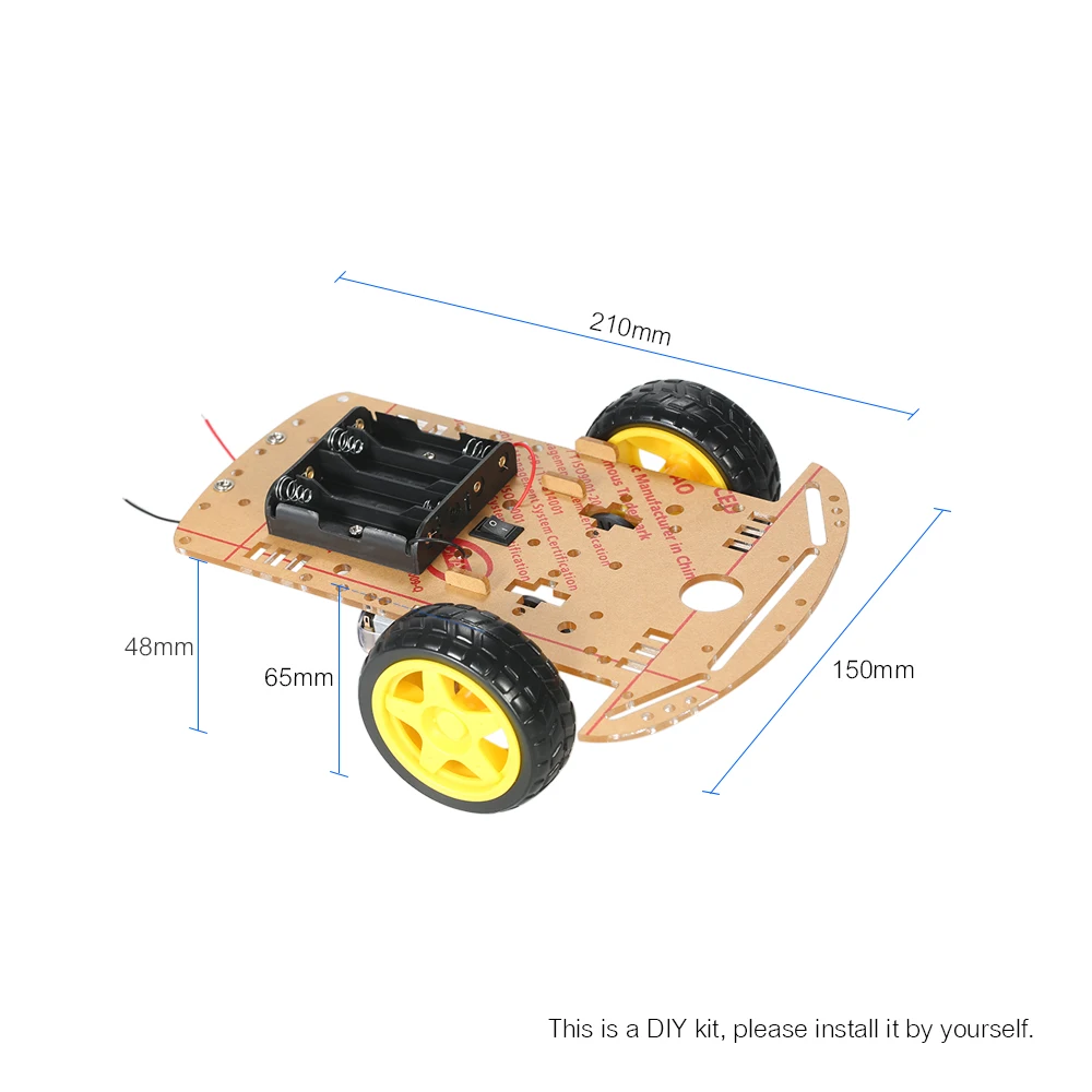 2WD 2-Wheel Smart Car Chassis DIY Kit high quality motors Tracing Car ...