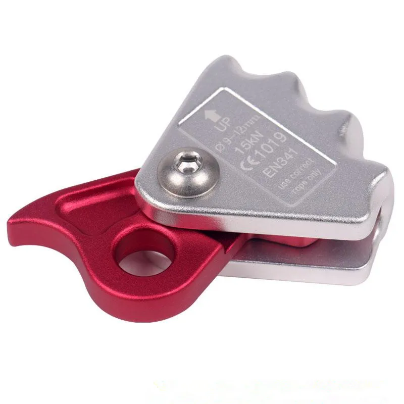 CE Approved, 15KN Outdoor Climbing Aluminium Close type Rope Grab for 9 ...