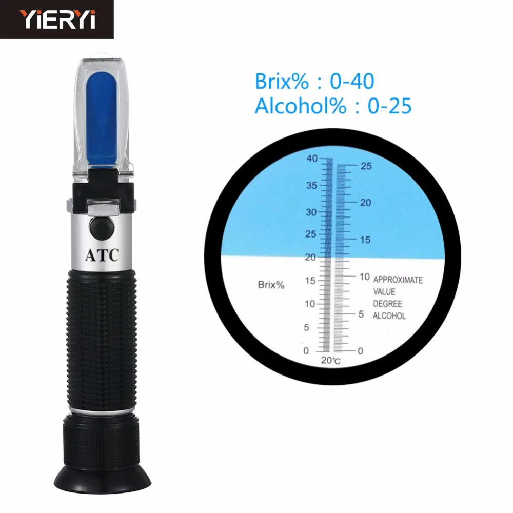 Aliexpress.com : Buy yieryi 100% New Brand 0~40% Brix 0~25% Alcohol ...