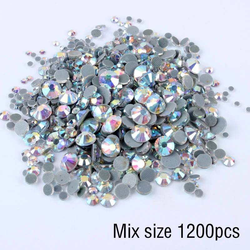 Mix-Size-Hotfix-Rhinestones-Shiny-Crystal-AB-Flatback-Stone-SS6-SS30 ...