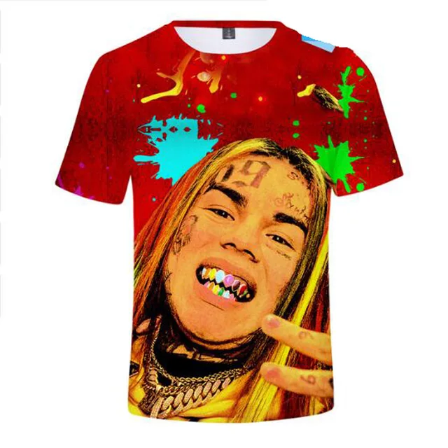 Hip Hop Rapper 69 6ix9ine Tekashi69 3D Printed T-Shirt Women Men Summer ...