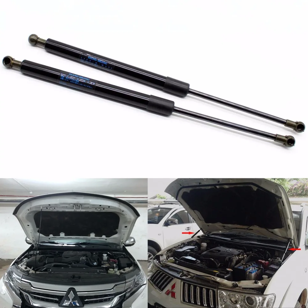 2pcs Front Hood Bonnet Modify Gas Struts Lift Support For Mitsubishi