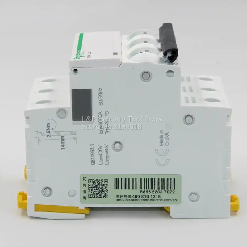 New Original Schneider Electric China IC65N 3P C6A A9F18306 Vacuum Mini ...
