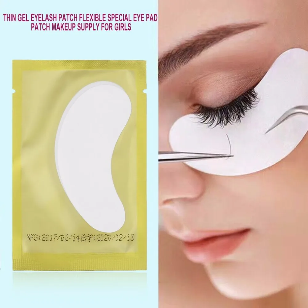 10 pairs Thin Gel Eyelash Patch Flexible Lint Gel Under Special Eye Pad ...