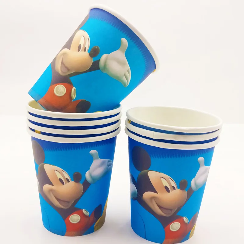 10pcs Incredible Mickey Mouse Disposable Cups Birthday Party Favor ...