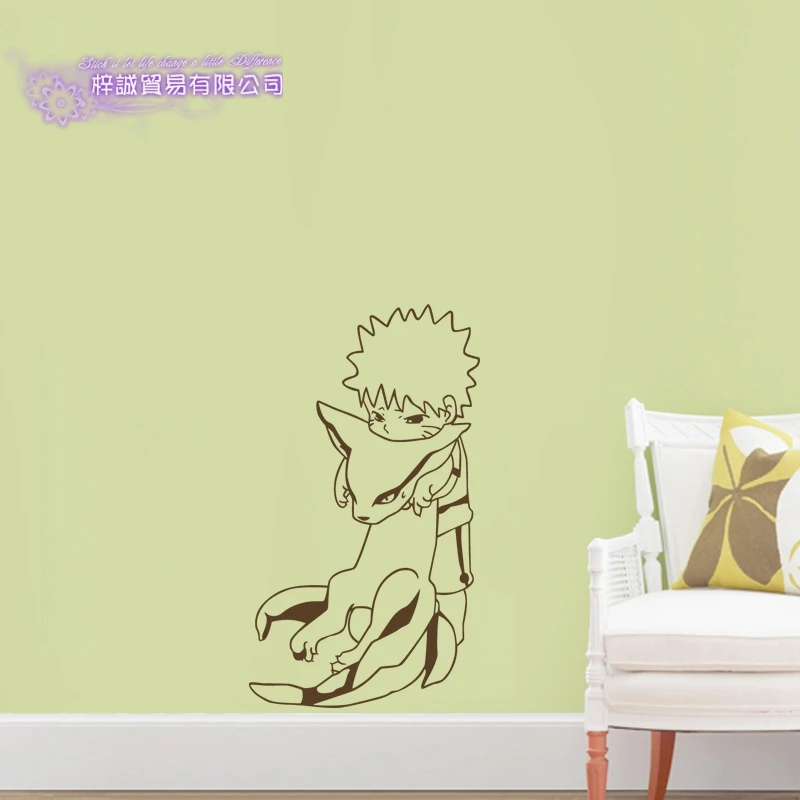 DCTAL Naruto Japanese Cartoon Car Kurama Sticker Uzumaki Naruto Decal ...