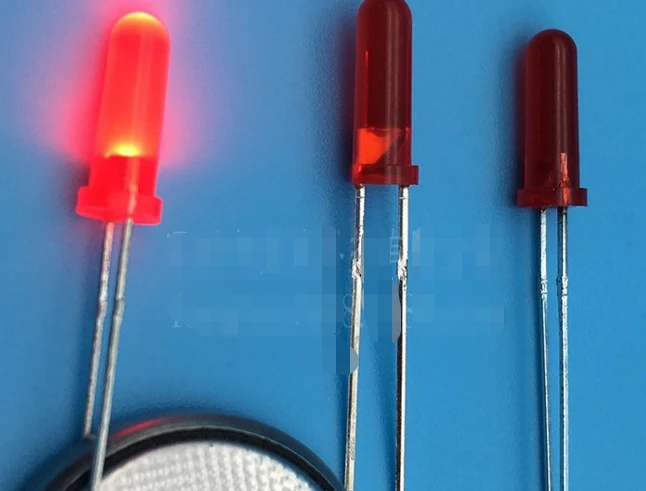 Mix Odm Special Through Hole Diffused 3mm Red Led Diode Light Beads 3 ...