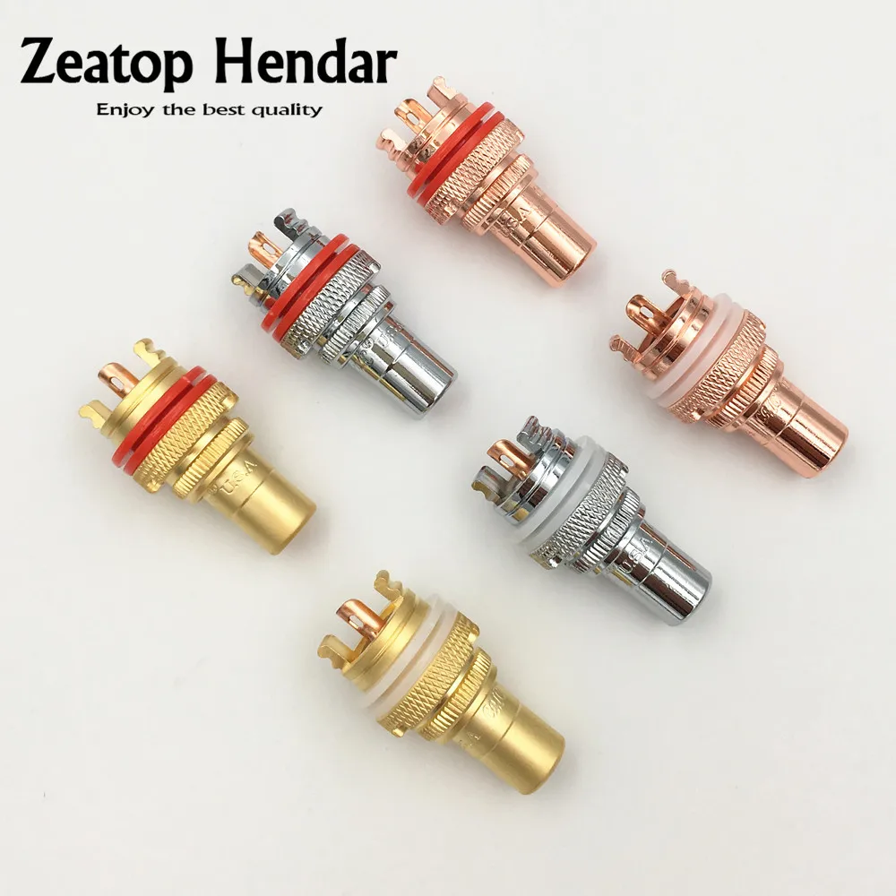 8Pcs CMC Kupfer RCA Weibliche Terminal Stecker Jack Buchse AV Audio ...