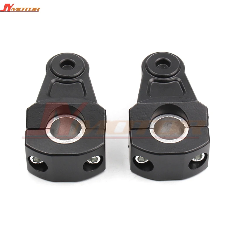 Aluminum Handlebar Clamp Fat Bar Mount Handle Bar Risers Adapter 22mm ...