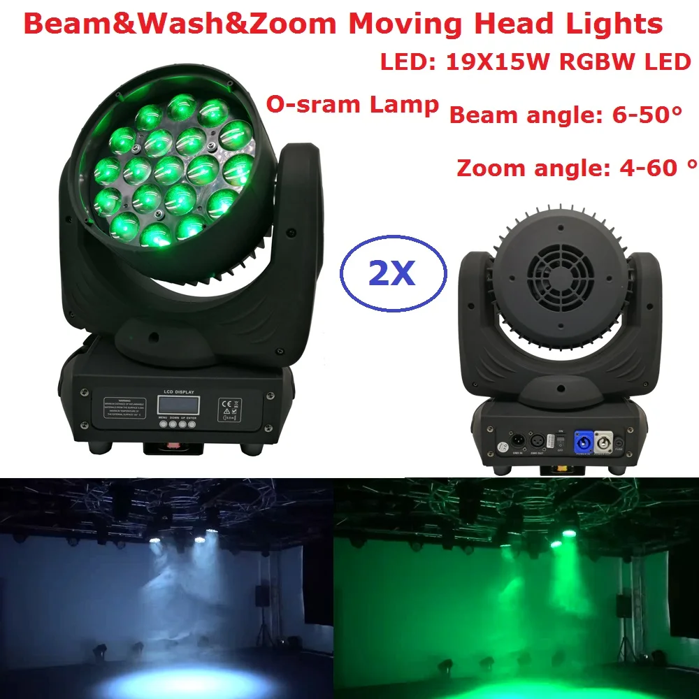 2Pcs-Lot-LED-Zoom-Wash-Beam-19X15W-RGBW-4-Colors-DMX-Stage-Moving-Head ...