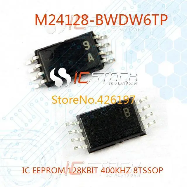 무료 배송 M24128 BWDW6TP IC EEPROM 128 KBIT 400 키로헤르쯔 8 TSSOP 24128 M24128 10 개|eeprom|eeprom ic ...