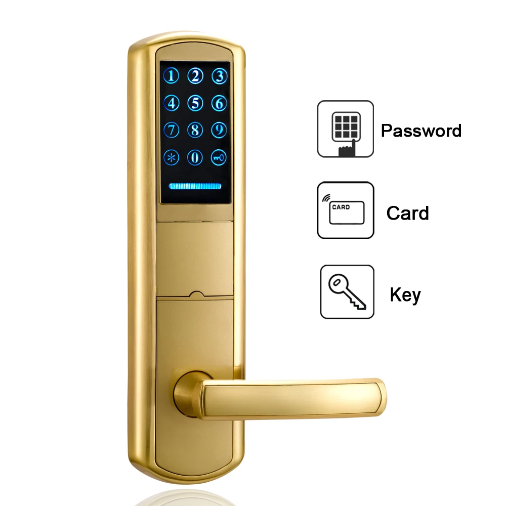 Electronic Security Combination Password Door Lock Digital Card Pin ...