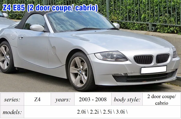 2.0i 2.2i 2.5i 2.5si 3.0i 3.0si high quality e86 black grill for BMW 2003- 2008 Z series Z4 E85 ...