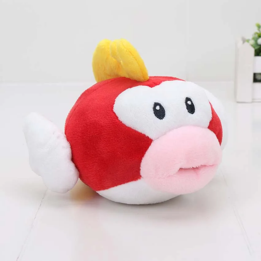 20pcs 15cm Super Mario Bros Plush toy Flying Fish Stuffed Plush Toy ...
