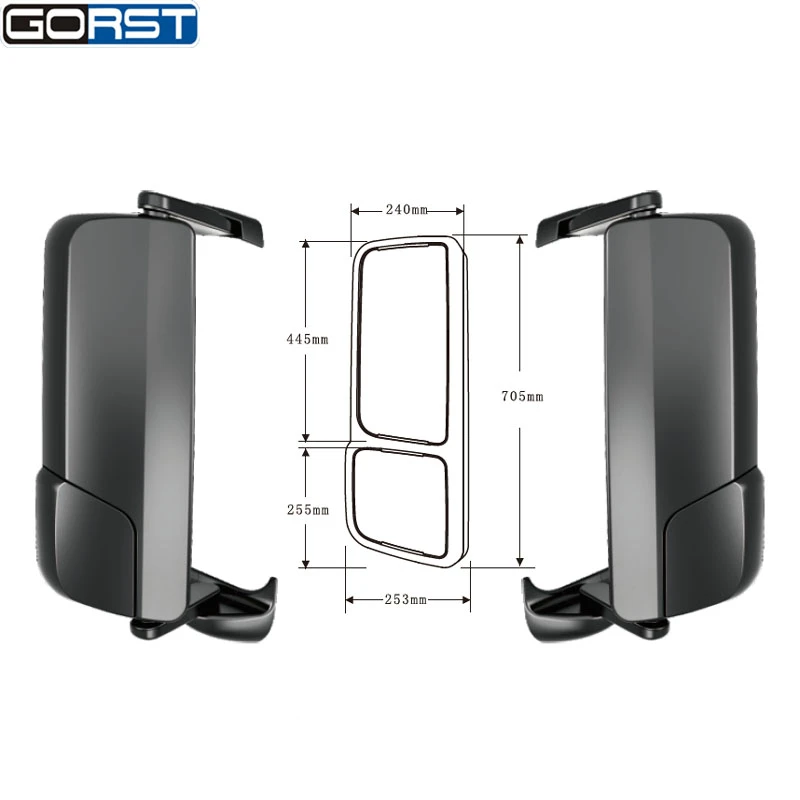 Car Styling Reflector Rearview Mirror For Benz Truck Actros Mp4 Series ...