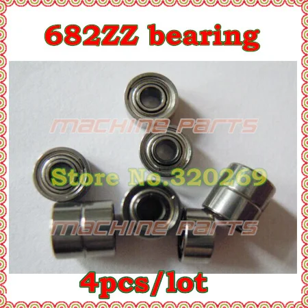 4pcs 682ZZ 2x5x2.3Mm Miniature Ball l Bearings for 2Mm Shaft|bearing ...