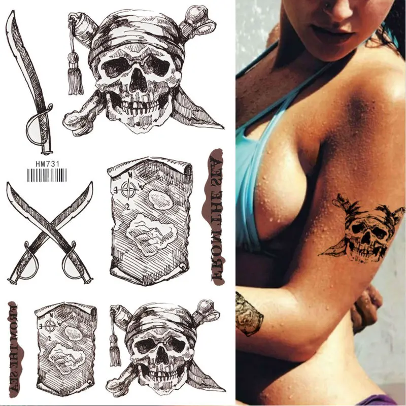 Blackbeard Flag Tattoo