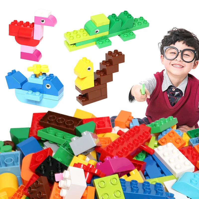 FREE SHIPPING DIY Duploe Building Block Parts Compatible Legoed Duplo ...