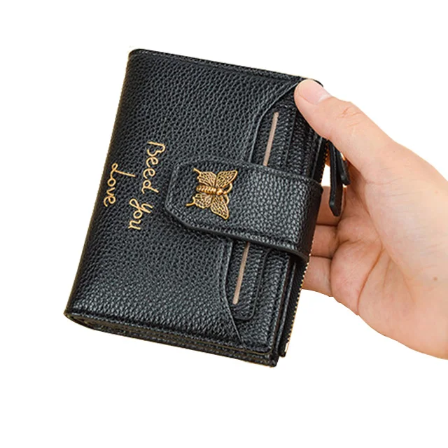 2018 Brand Wallet Leather Women Wallet Coin Pocket Zipper Portfolio ...