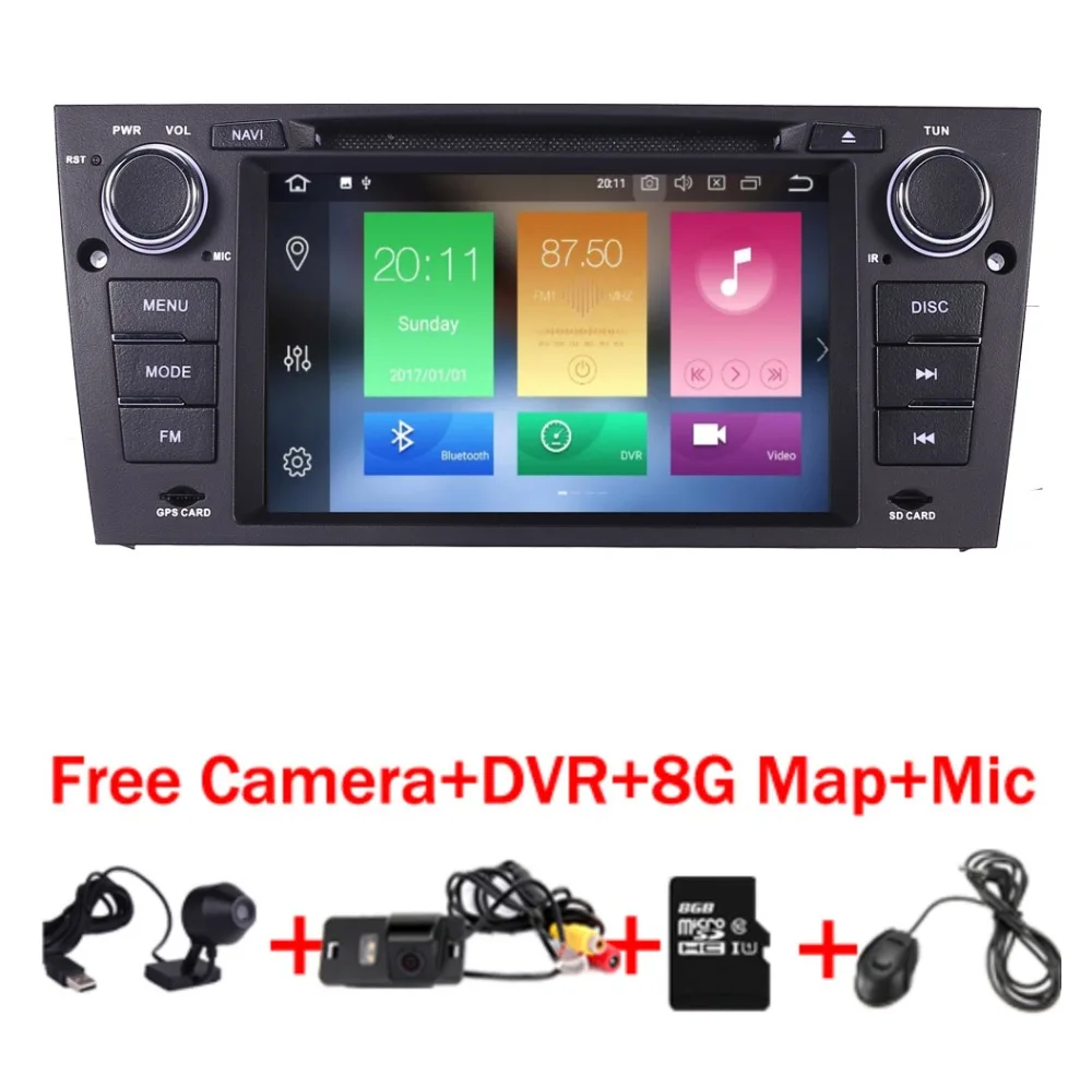 7"HD 1024*600 Quad Core Car DVD Navigation for BMW E90 Android 9.0 GPS ...
