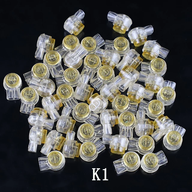 50pcs Rj45 Connector Crimp Connection Terminals K1 K2 K3 Connector ...