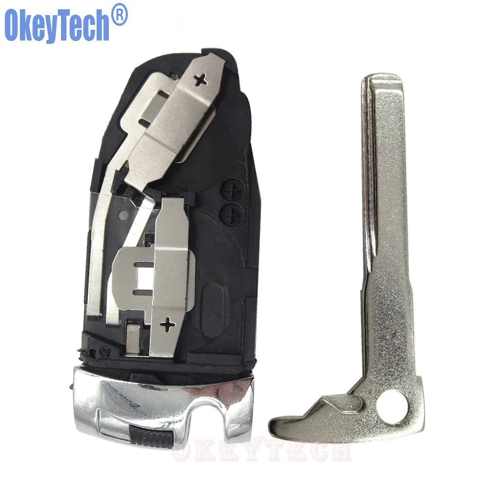 OkeyTech Car Key Battery Holder + Key Blade For Mercedes Benz MB E C R ...