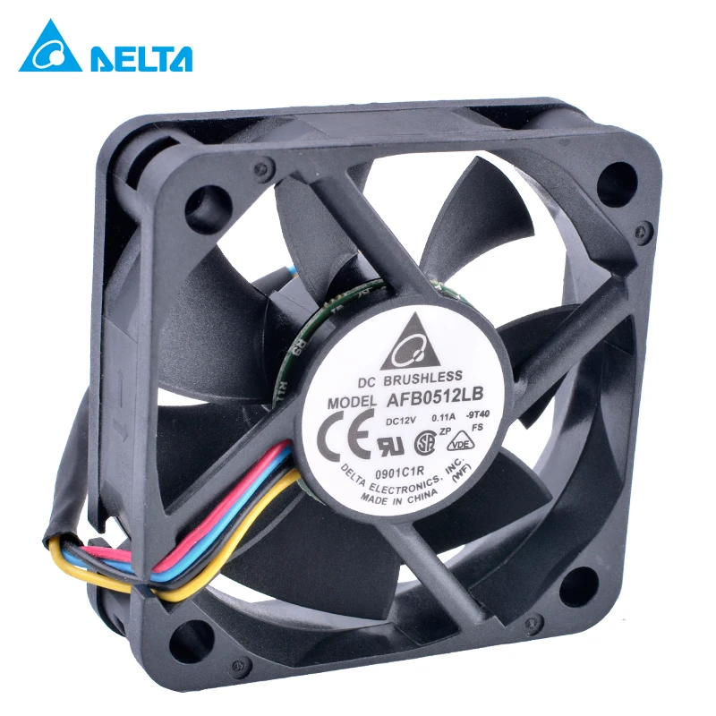 Afb0512lb 5015 50x50x15mm 50mm Fan 12v 0.11a Double Ball Bearing 4 Wire ...