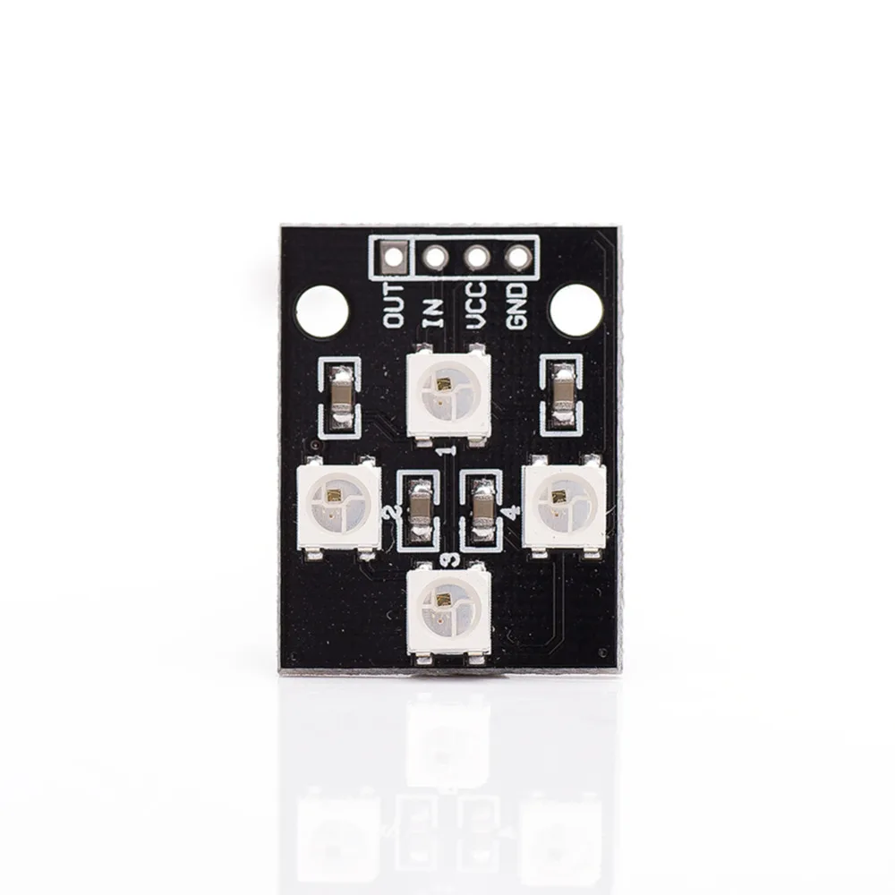 24Bit RGB 2x2 LED WS2812B WS2811 5V 5050 RGB LED Integrated Drivers For ...